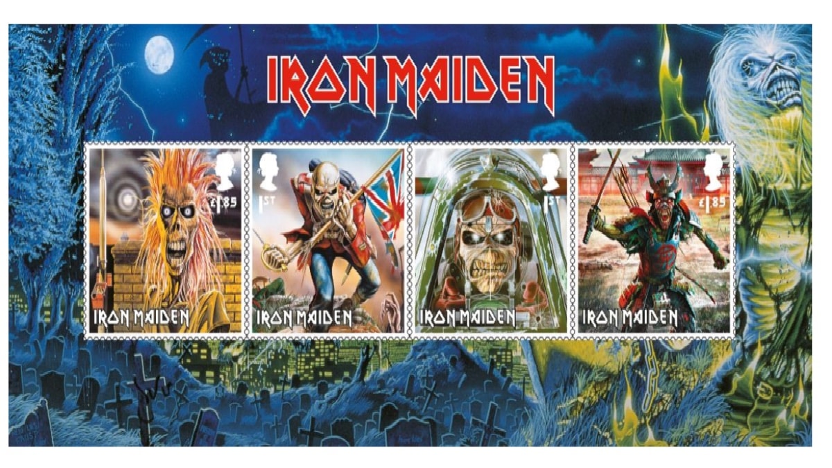 Royal Mail reveal 12 new Iron Maiden stamps to go on sale ...
