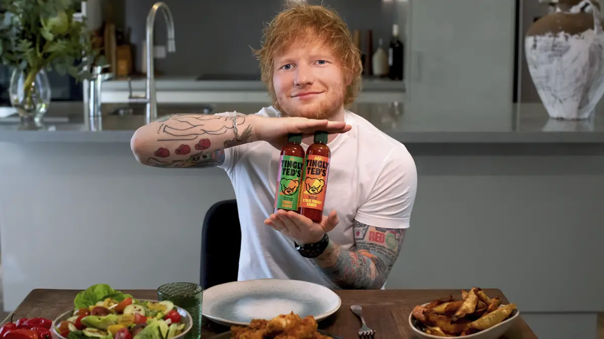 Ed Sheeran launches "Tingly Ted's" hot sauce - Entertainment Focus